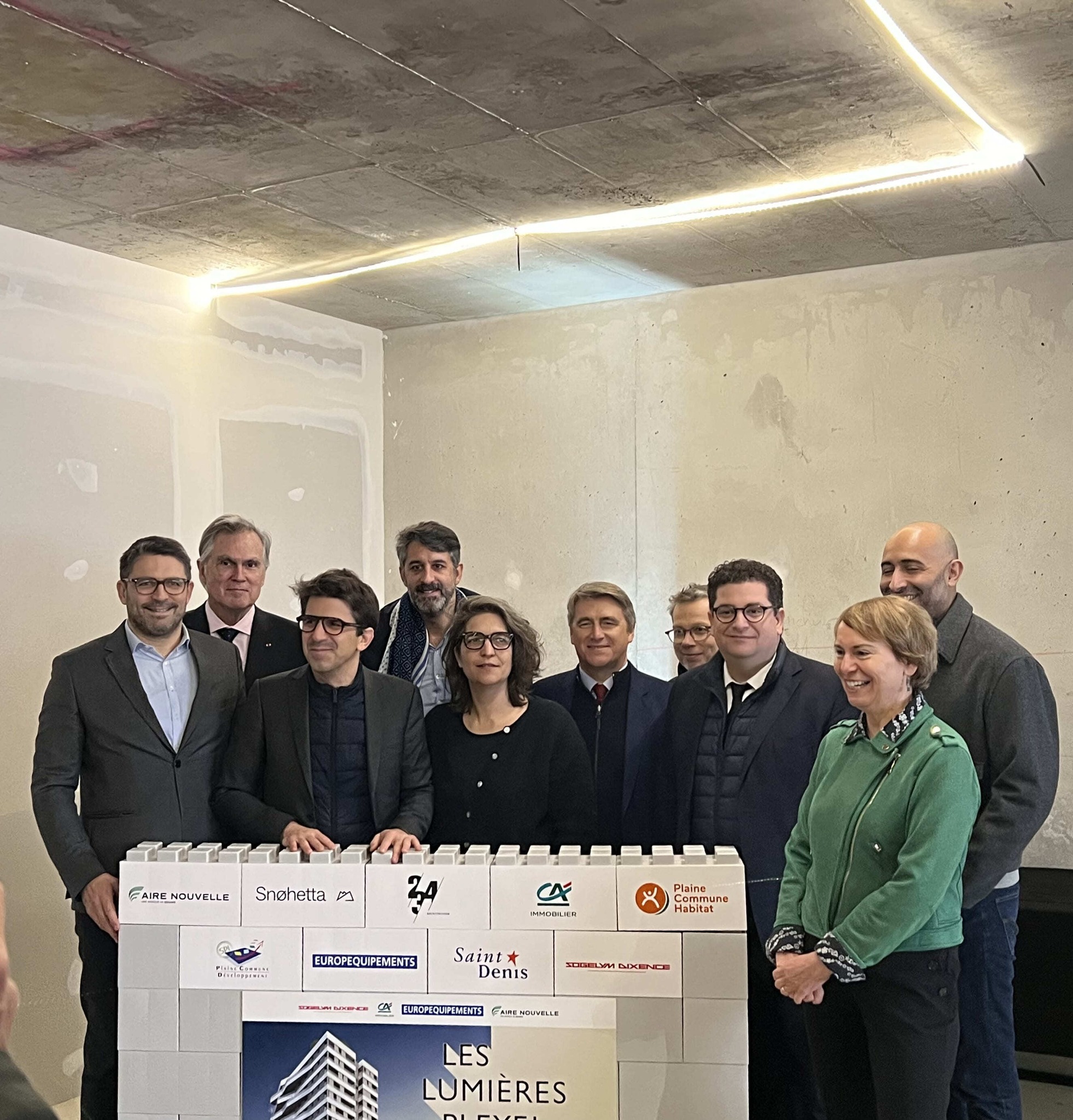 Pose de la première pierre des Lumières Pleyel à Saint-Denis ...